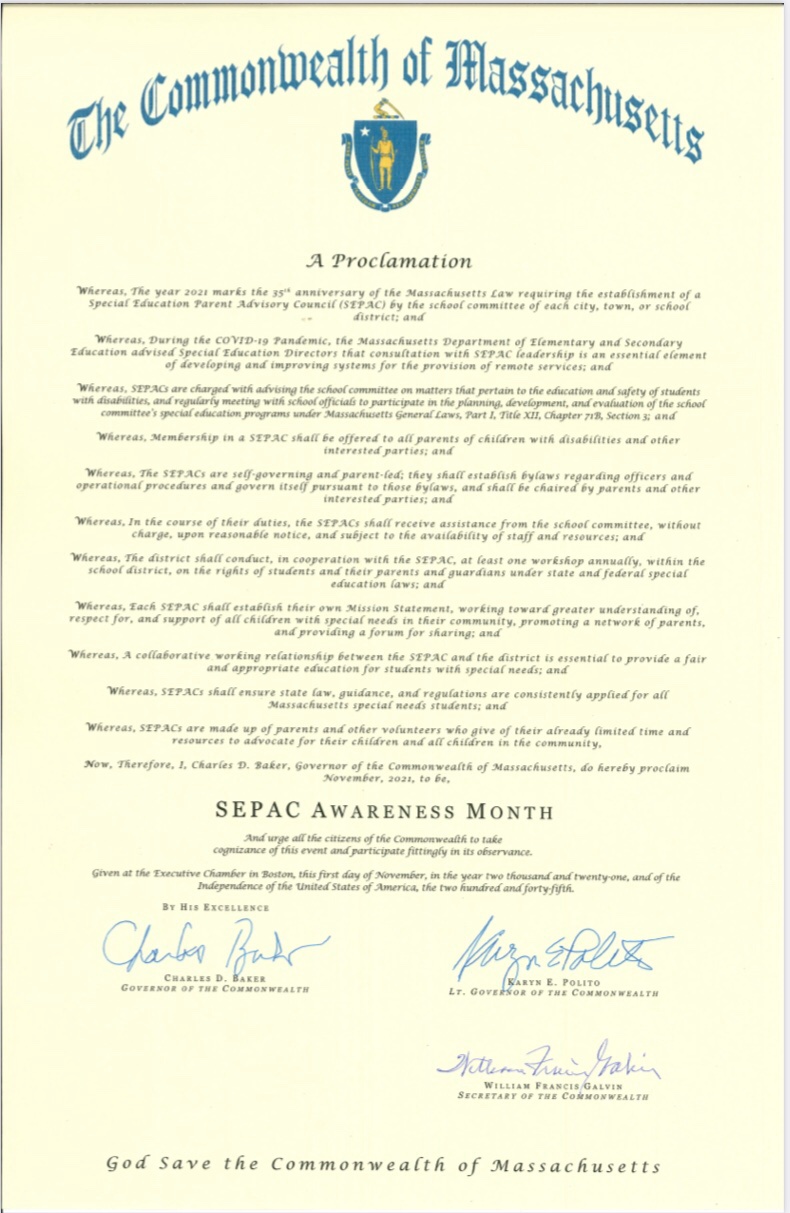 November is SEPAC Awareness Month! – The Coalition for SEPAC Awareness ...